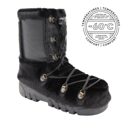 Winter Seal Skin Boots with Leather for Women Jeans Model | FG