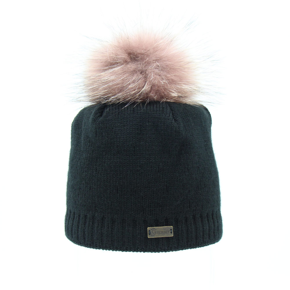 Tuque enfant d'hiver à pompon | Fourrures Grenier