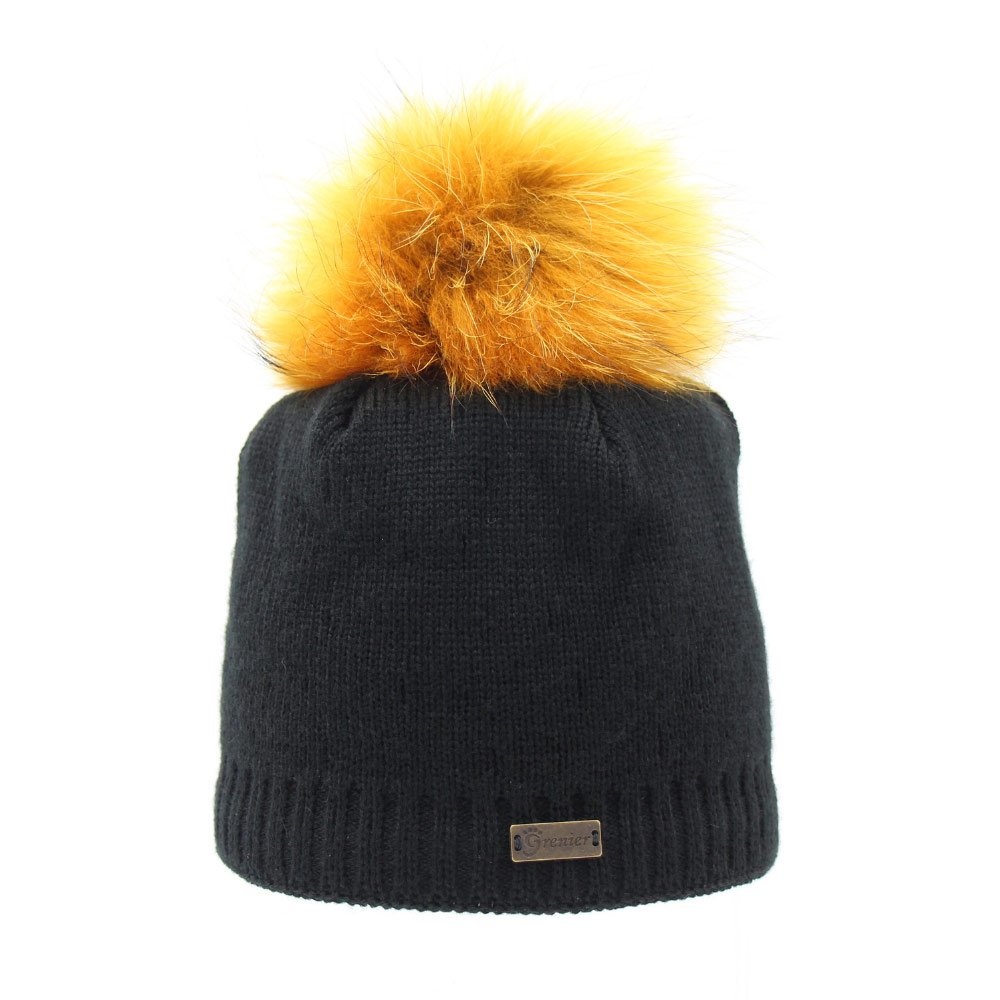 Tuque enfant d'hiver à pompon | Fourrures Grenier