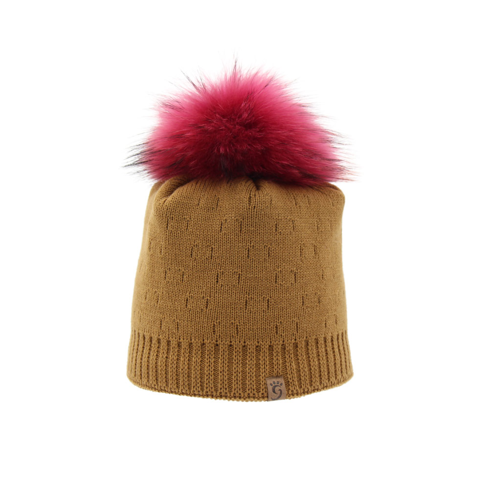 Tuque enfant d'hiver à pompon | Fourrures Grenier