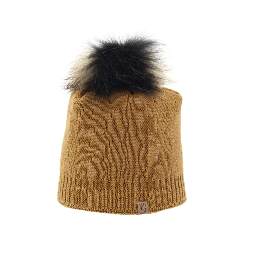 Tuque enfant d'hiver à pompon | Fourrures Grenier