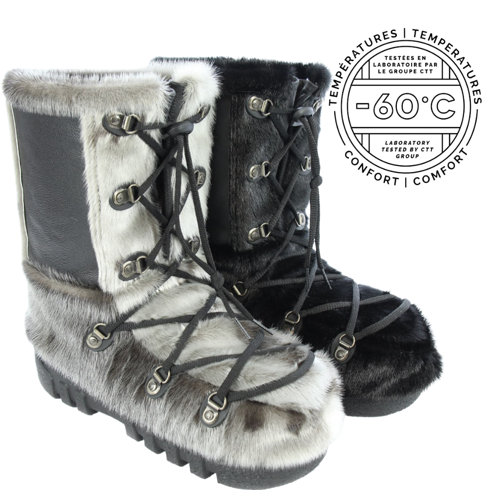 Seal Skin Boots with Leather for Women Jeans Model | FG